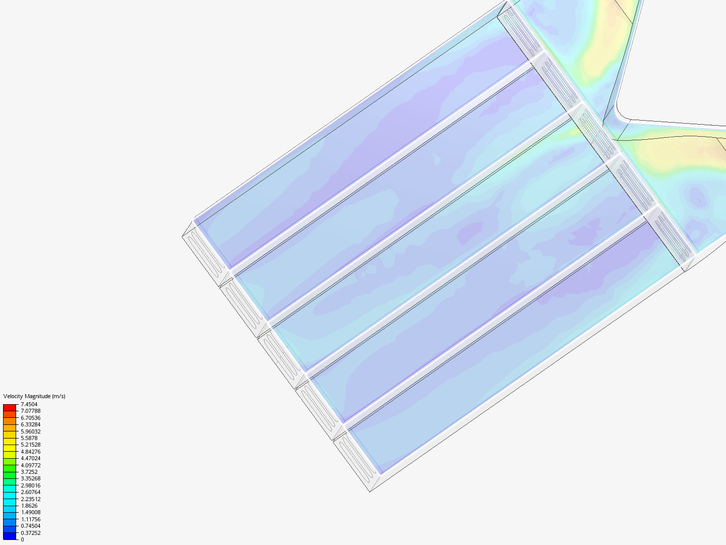 Air flow TSAC complet by refroidissemen | SimScale...