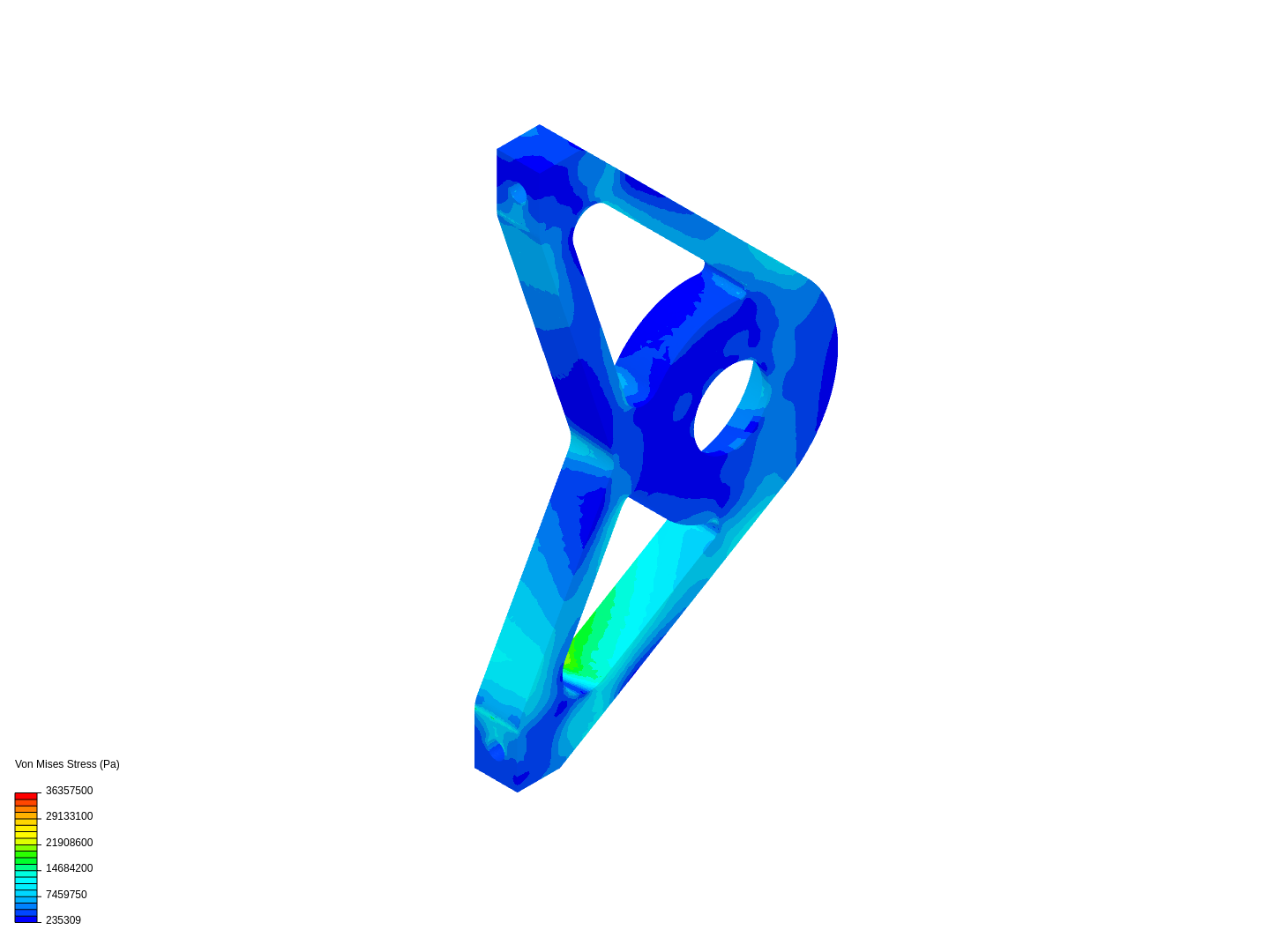 (FB-online FI08)Left Differential mount FEA by rgaonkar | SimScale