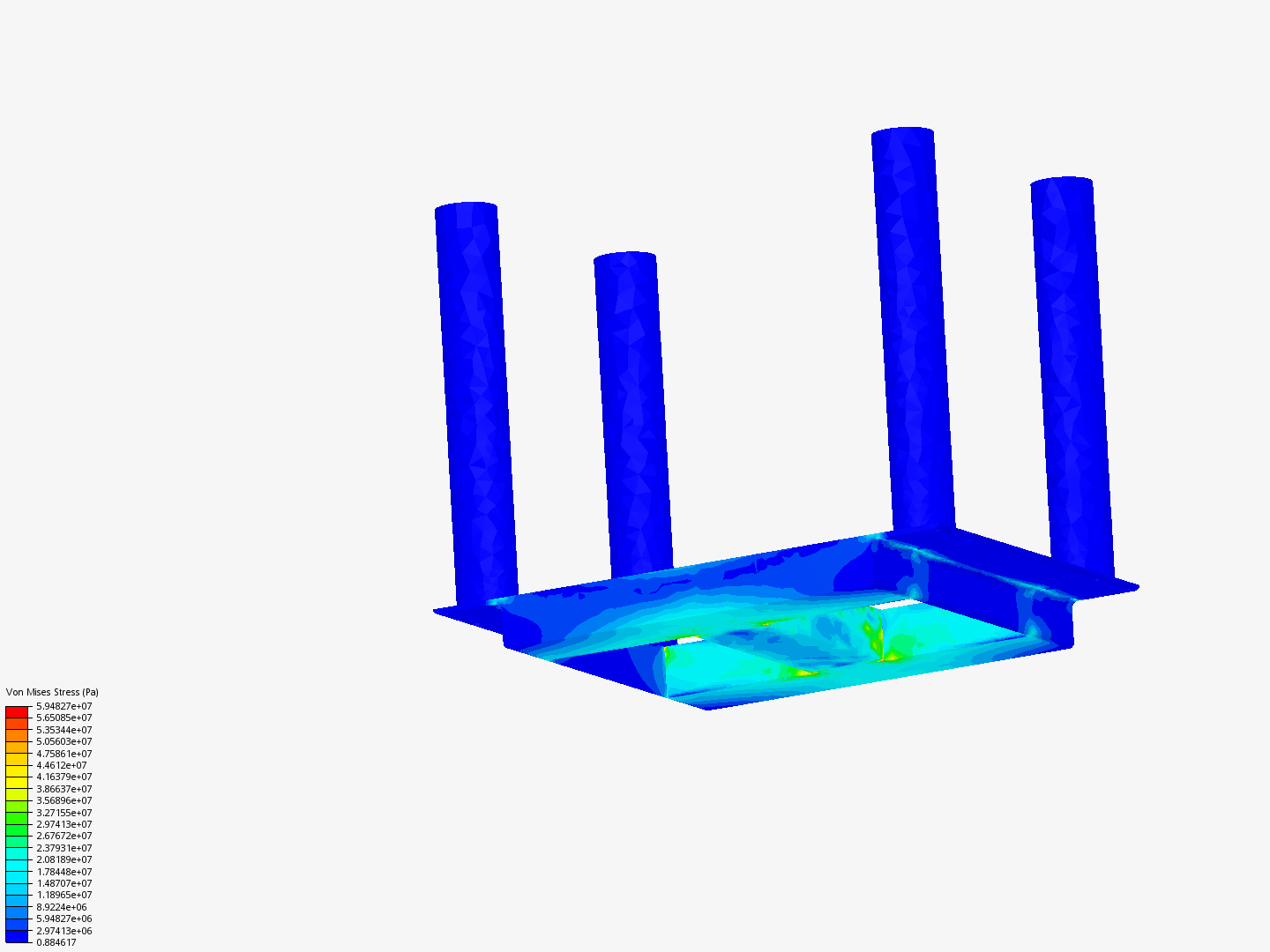 Wheelchair lift Frame Bottom by rnandan | SimScale
