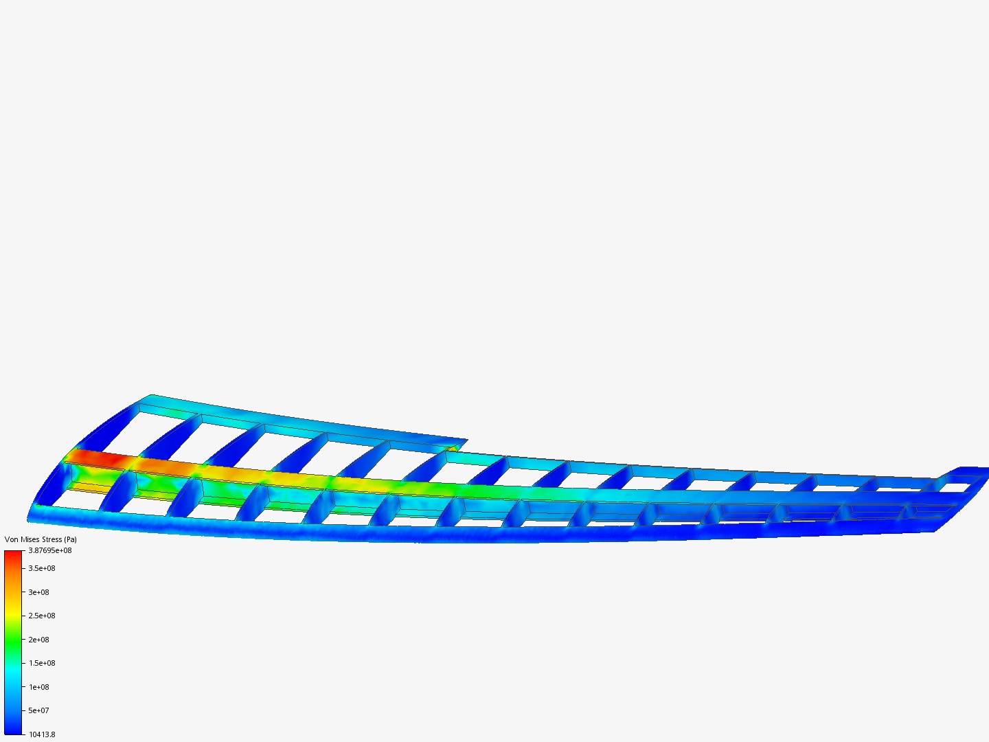 Bending Airplane Wing by rogelio_garcia | SimScale