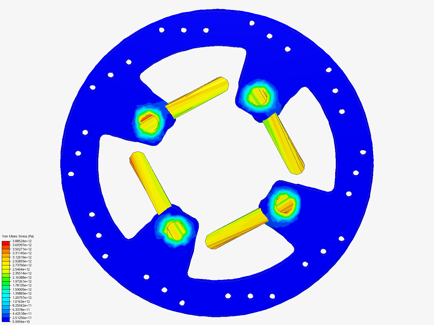 Brake Rotor by rohitkhatiwada | SimScale