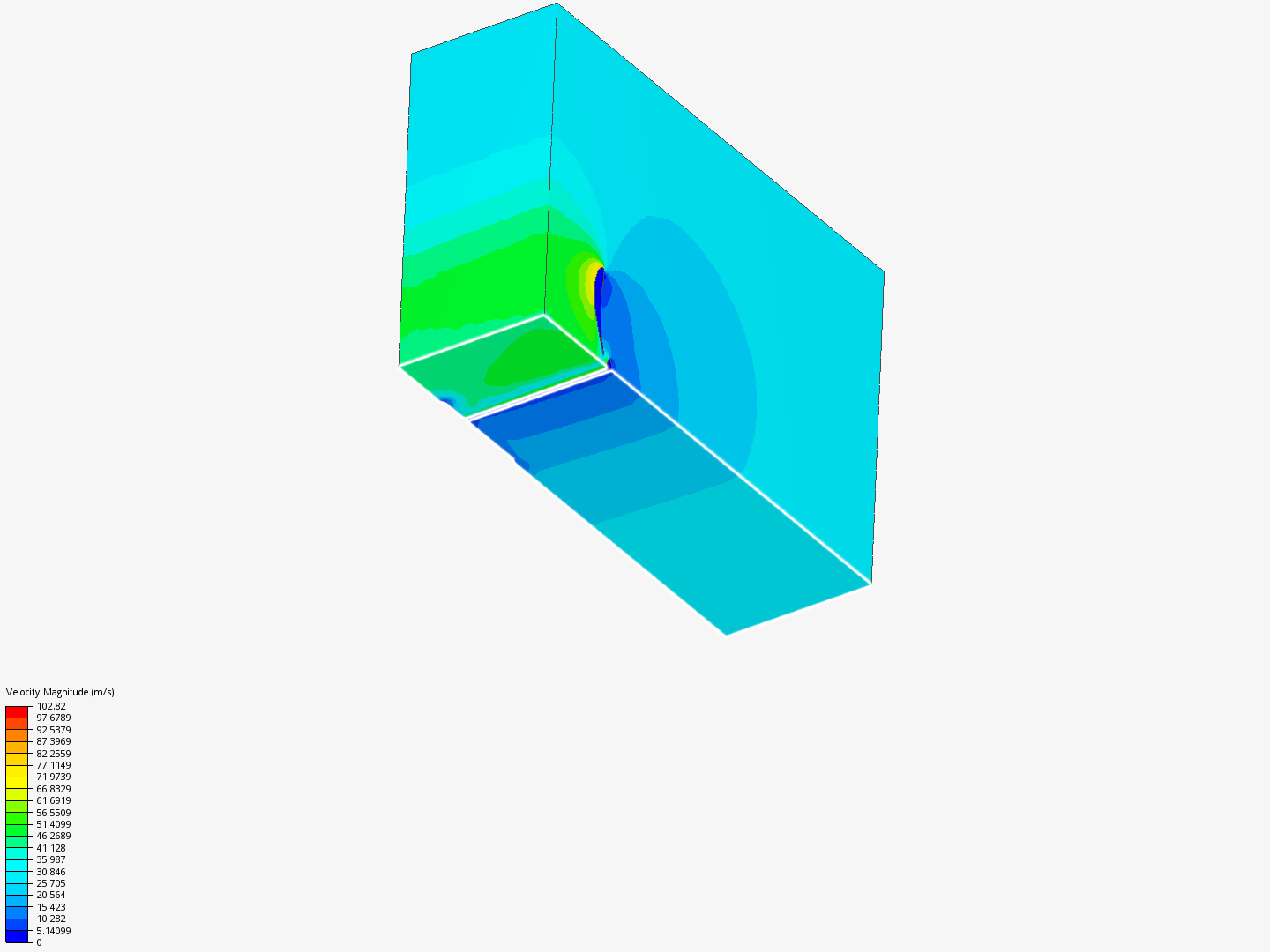 Rear Wing CFD 60 MPH by rparsa | SimScale