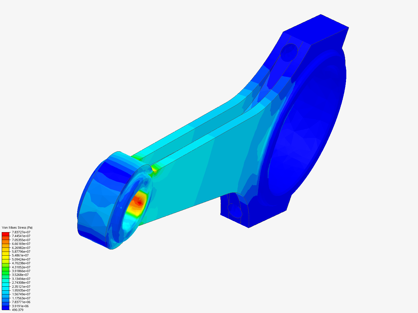 Tutorial 1: Connecting rod stress analysis by rseguban | SimScale