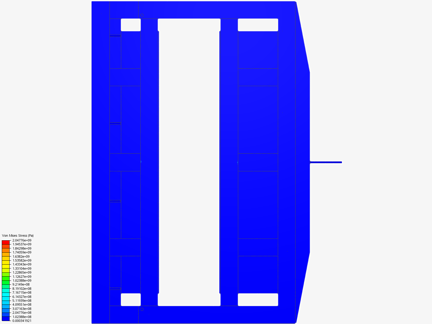 FEA Upper Table 300kN by rtaskiran | SimScale