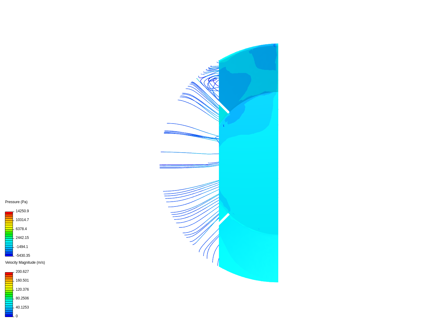 8 panel conical shape cut in half by s1706176 | SimScale