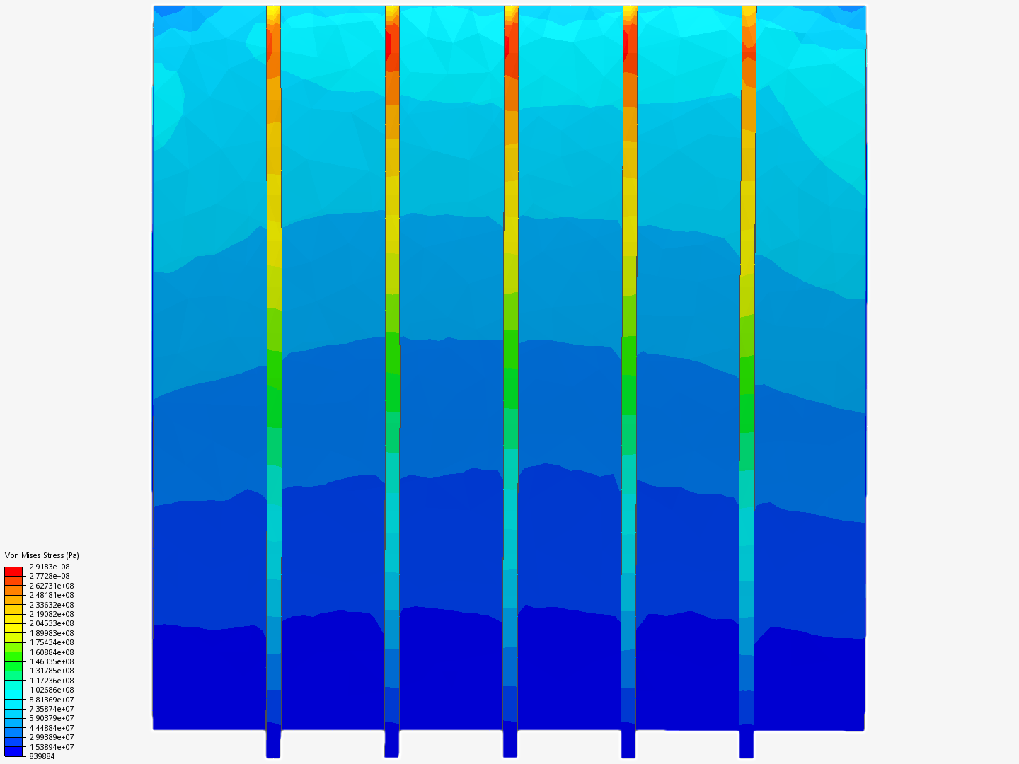 composite plate with stiffeners by santhoshmvj89 | SimScale