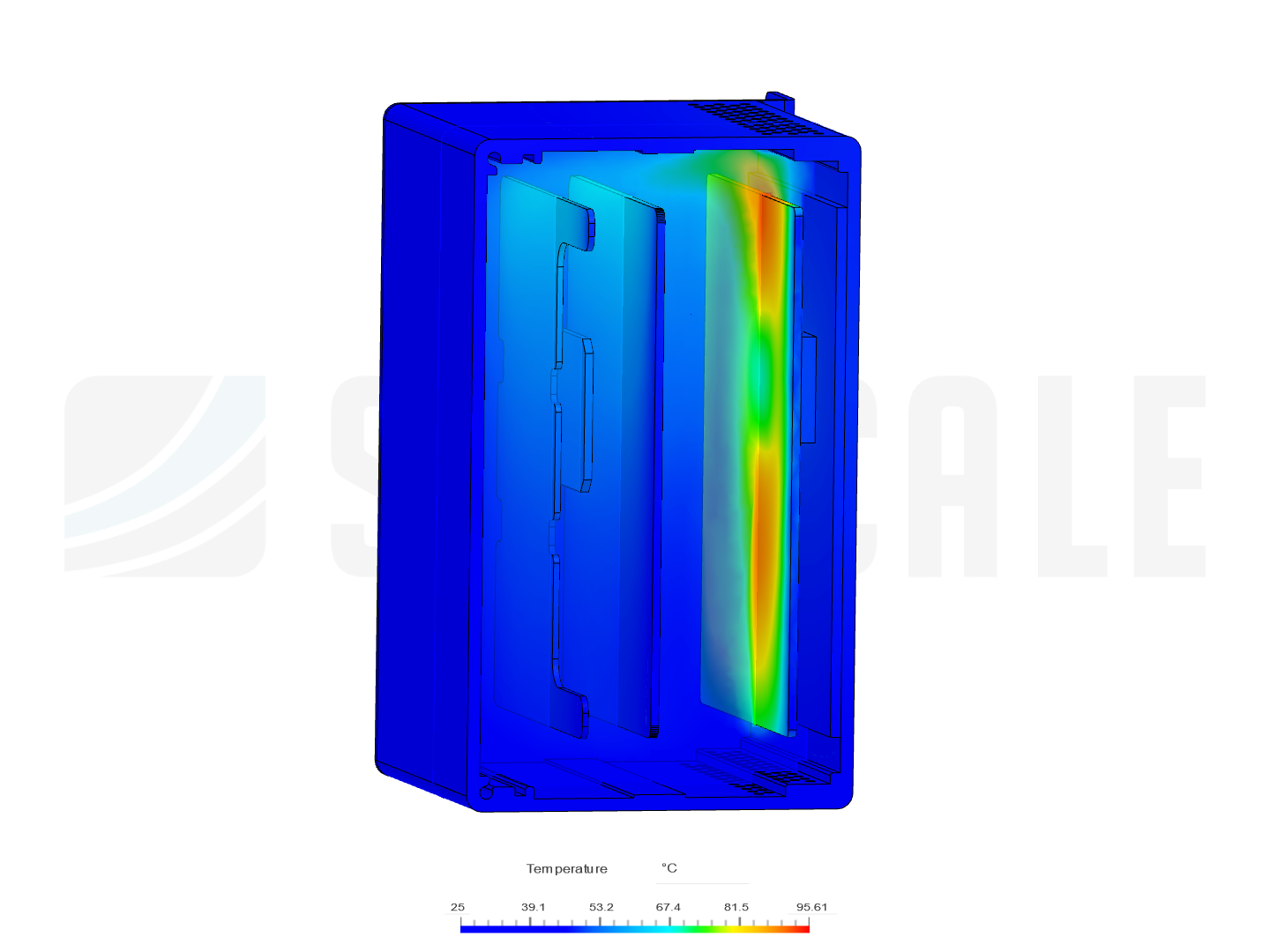 Advanced Tutorial: Thermal Management of an Electronics Box using CHT by sbing | SimScale
