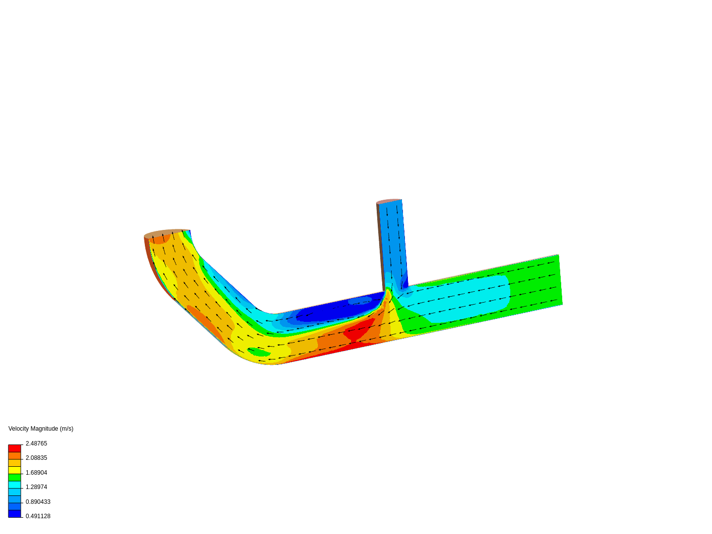 Tutorial 2: Pipe junction flow by sdi | SimScale