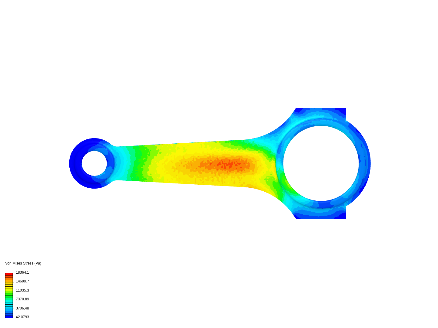 Tutorial 1: Connecting rod stress analysis by sgalvan | SimScale