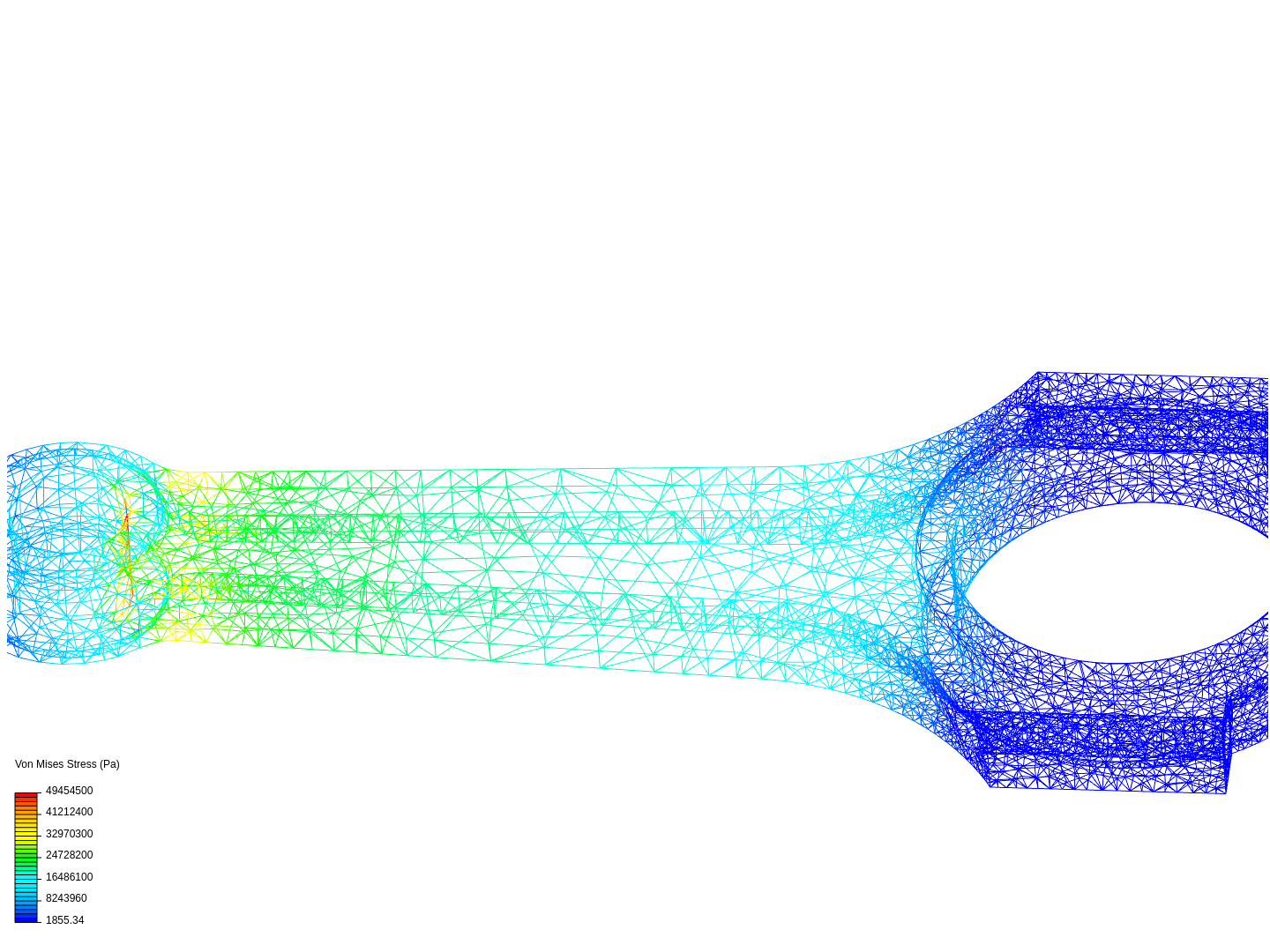 Tutorial 1: Connecting rod stress analysis by sggwg | SimScale
