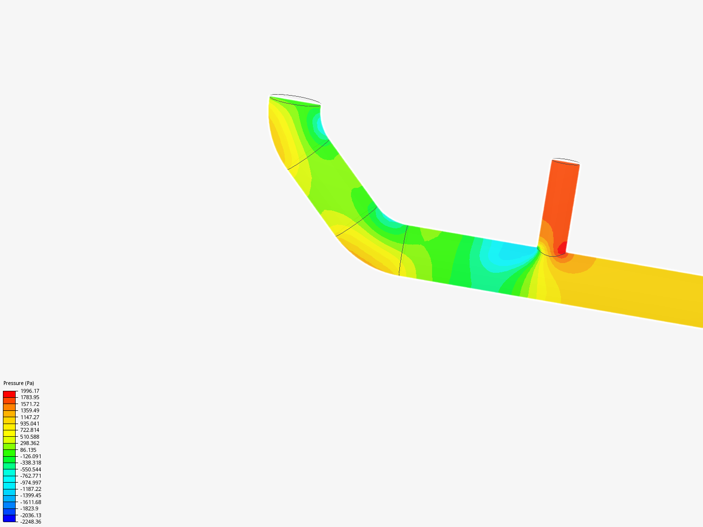 Tutorial 2: Pipe junction flow by shigi3003 | SimScale