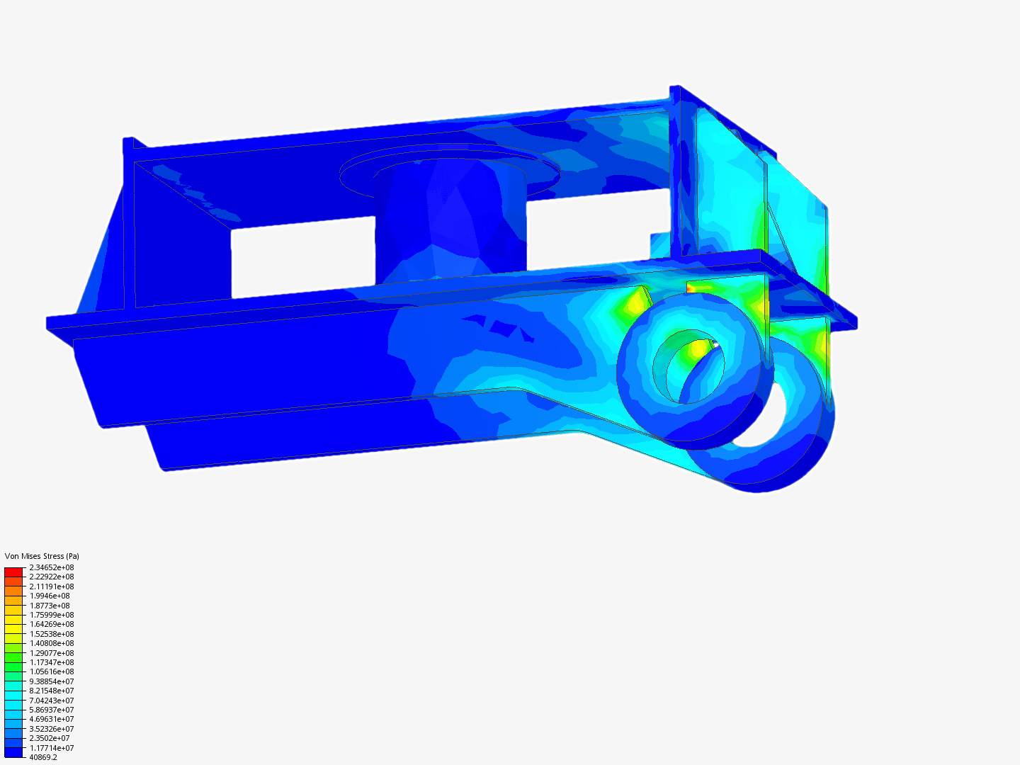 main hoist bracket analysis by simpsonchan651 | SimScale