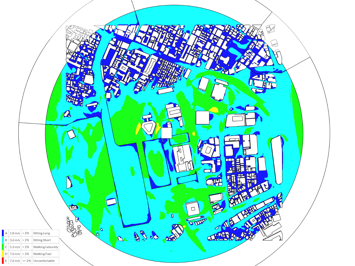 Pedestrian Wind Comfort AIJ Case F Benchmark - PerTests by simscale ...