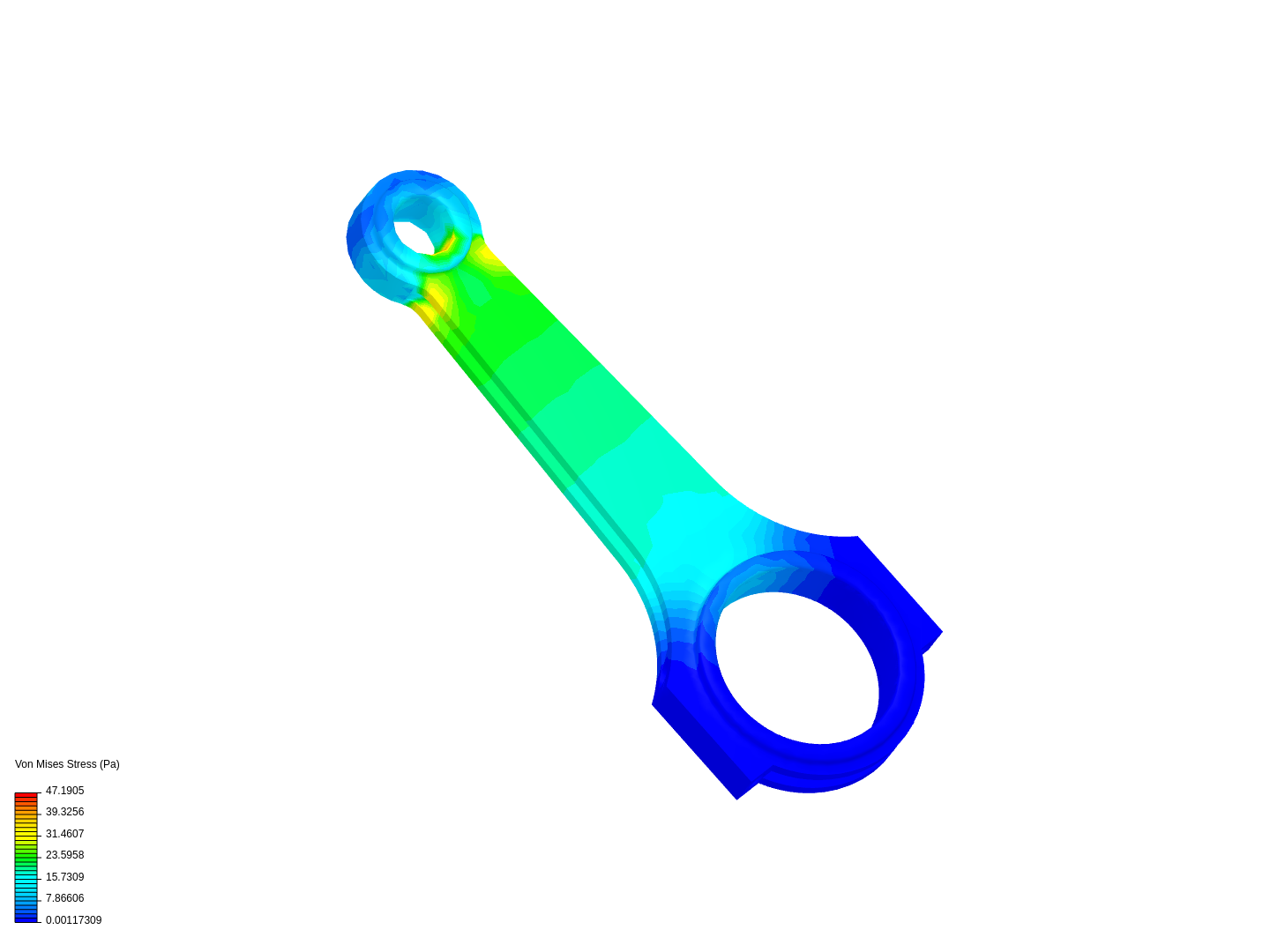 Tutorial 1: Connecting rod stress analysis by skoutroumpas | SimScale