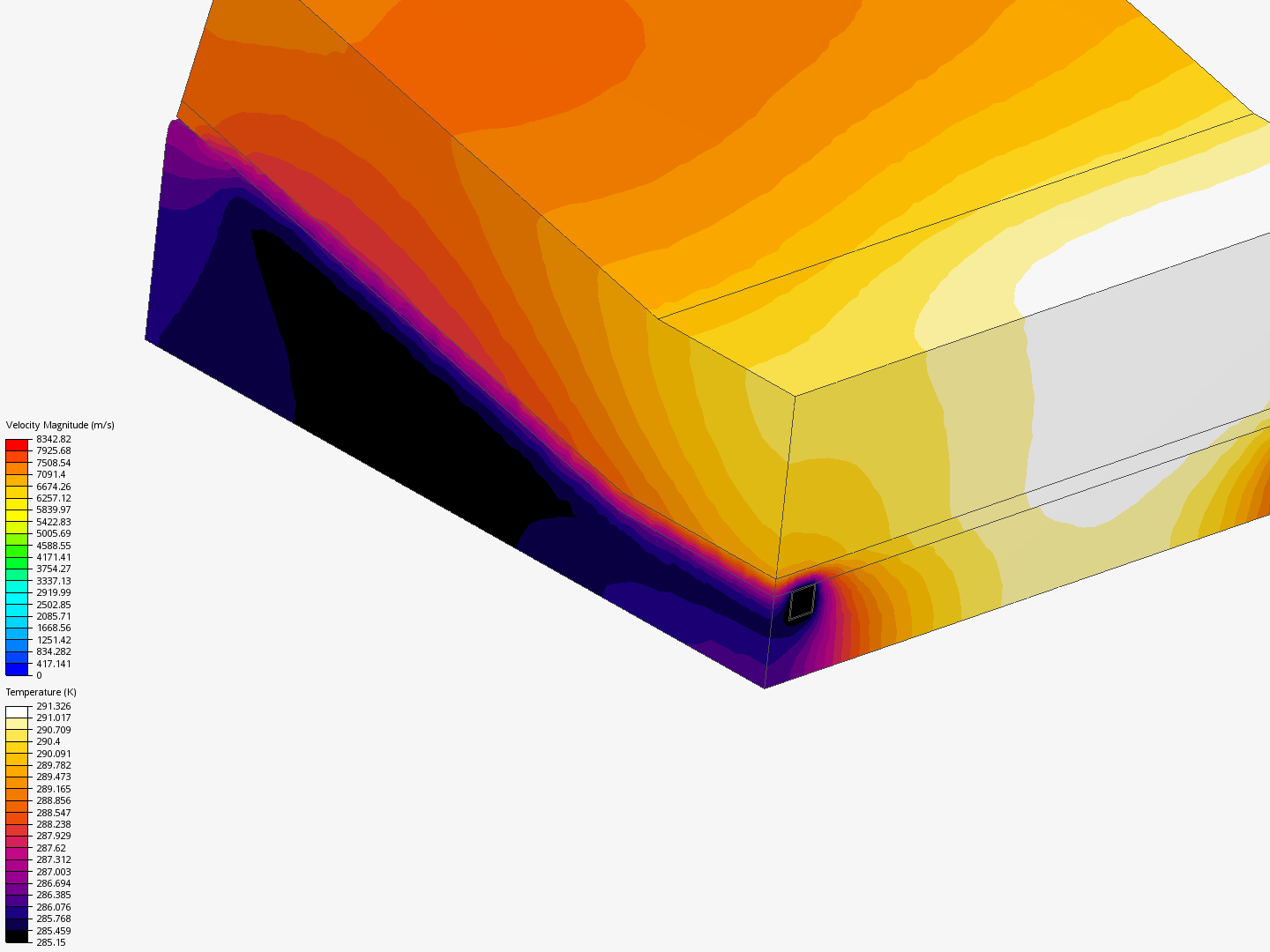 10 mm square pipe by spowell25 | SimScale