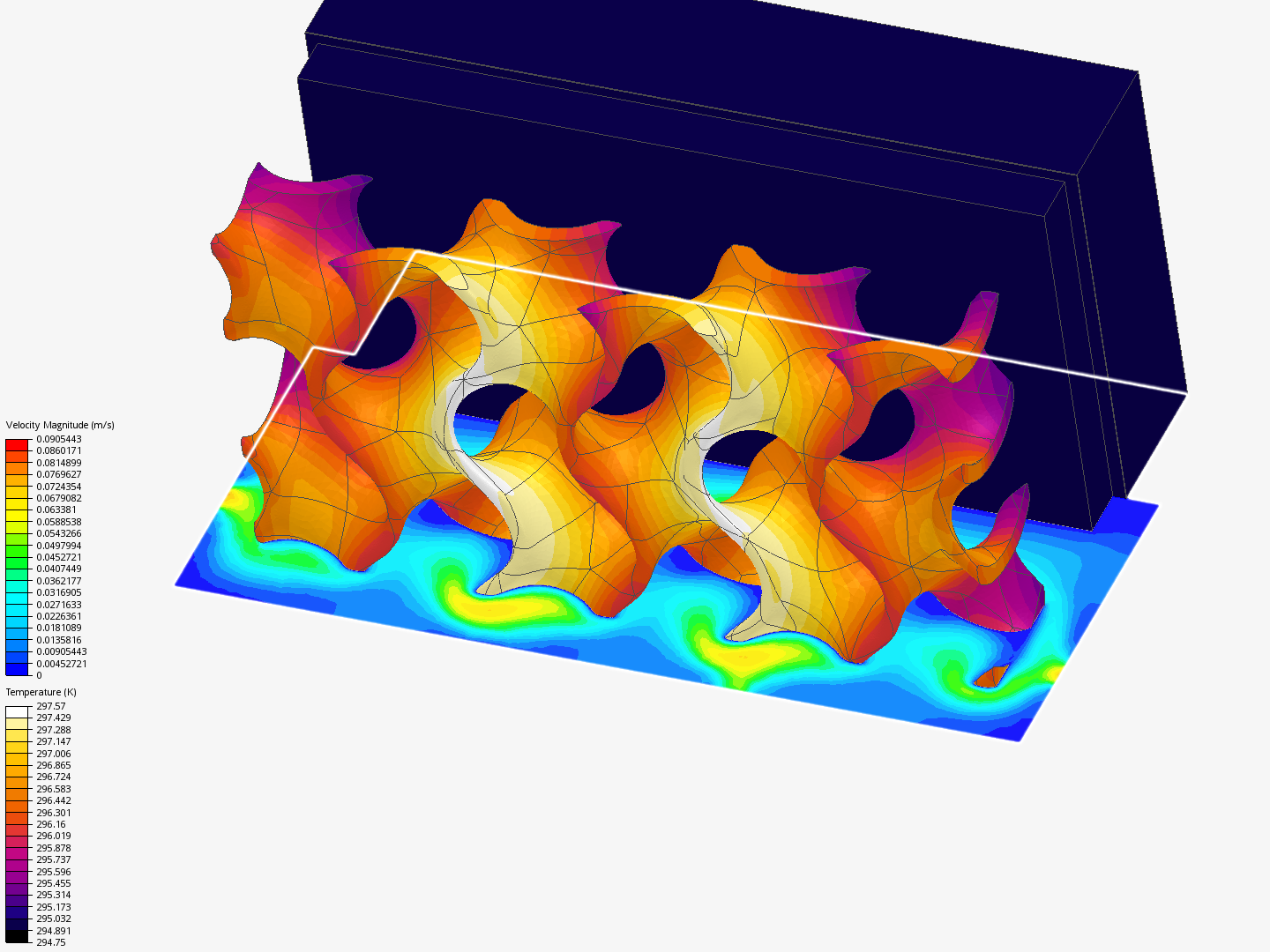 Cht analysis on wall with barrier by sra_naik | SimScale