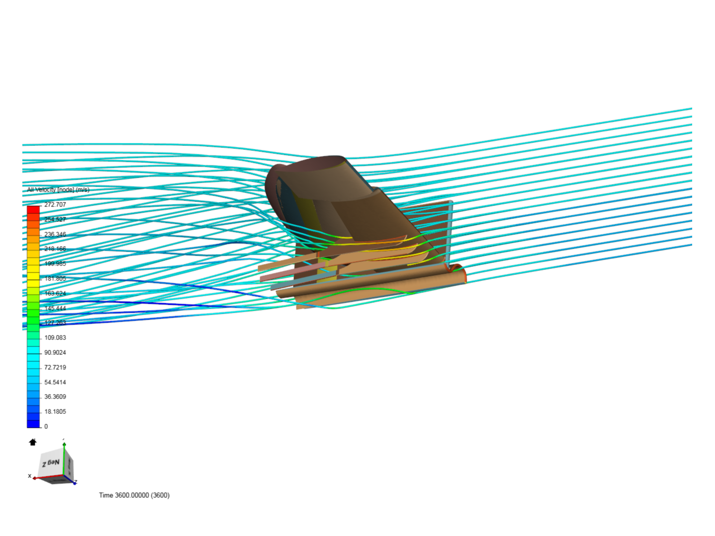 CFD of front wing when DRS was activated by srane | SimScale