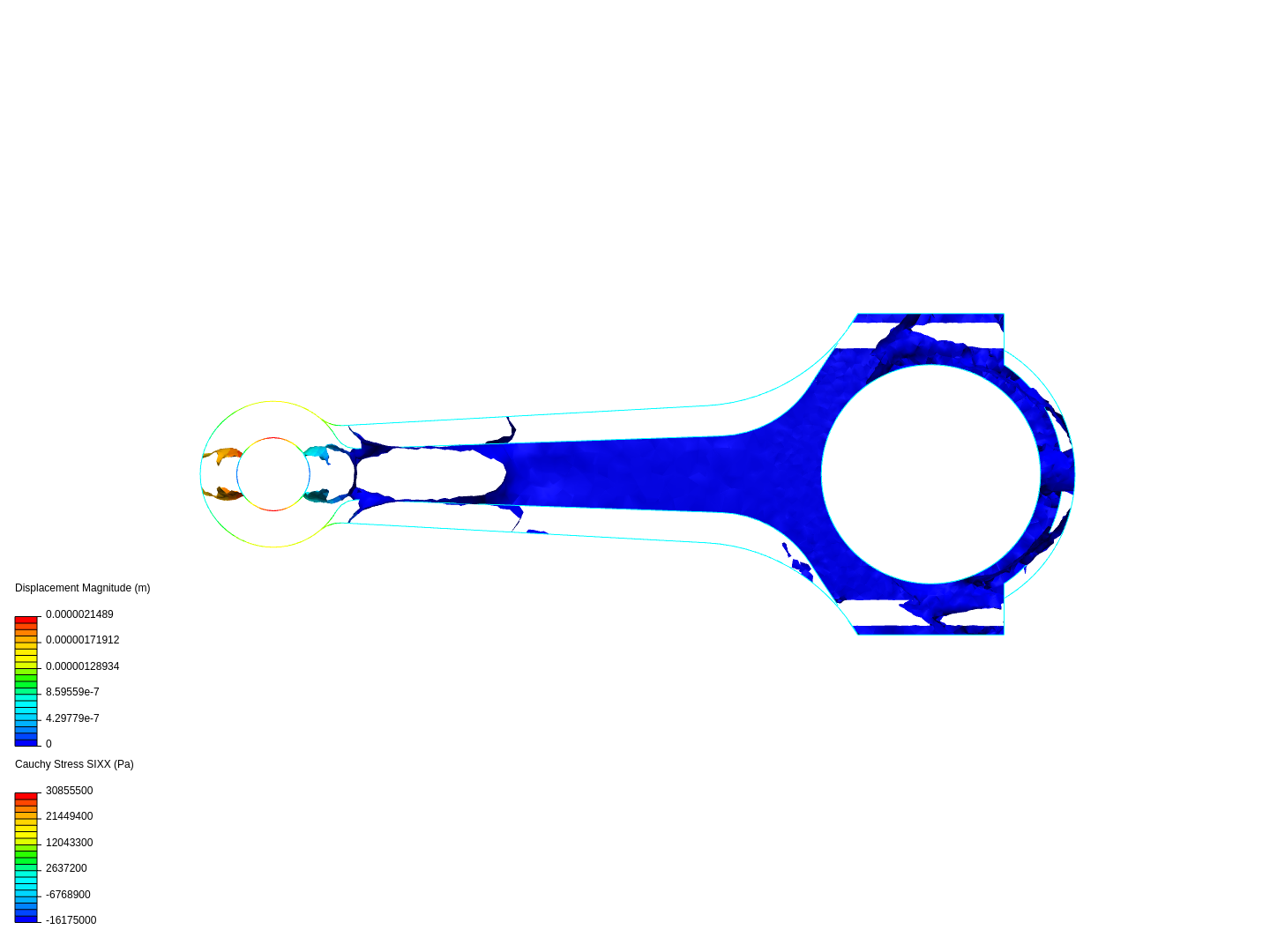 Tutorial 1: Connecting rod stress analysis by srout | SimScale
