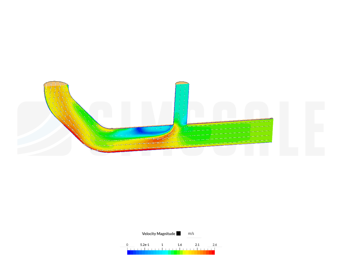 Tutorial 2: Pipe junction flow by sschneeberger | SimScale