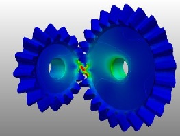 Dynamic Structural Analysis of Gears in Contact by stadlerj | SimScale