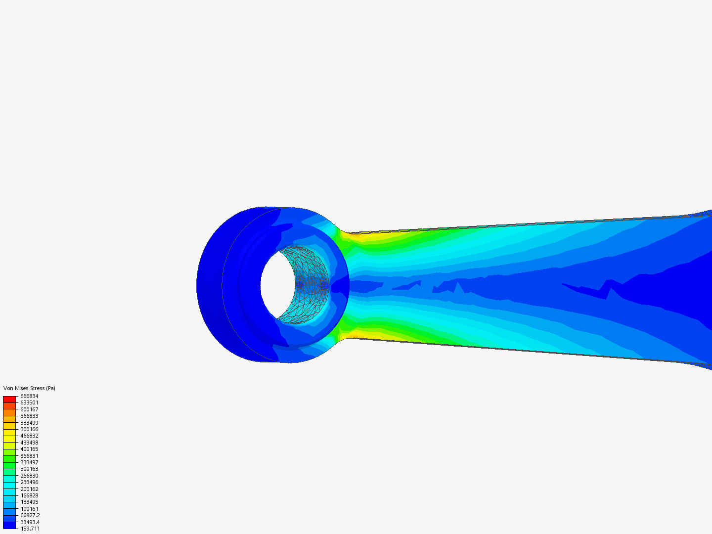 Tutorial 1: Connecting rod stress analysis by sudofr | SimScale