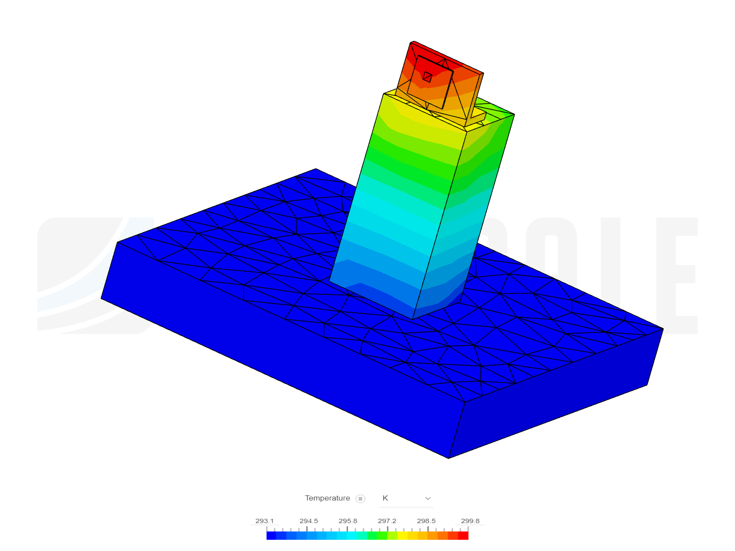 Silicon chip heating by sungkunhong | SimScale