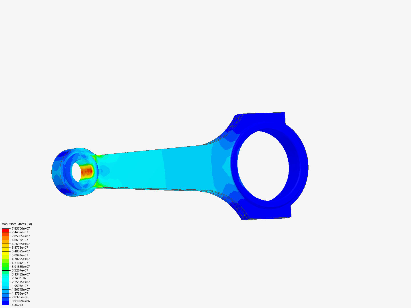 Tutorial 1: Connecting rod stress analysis by tansari | SimScale