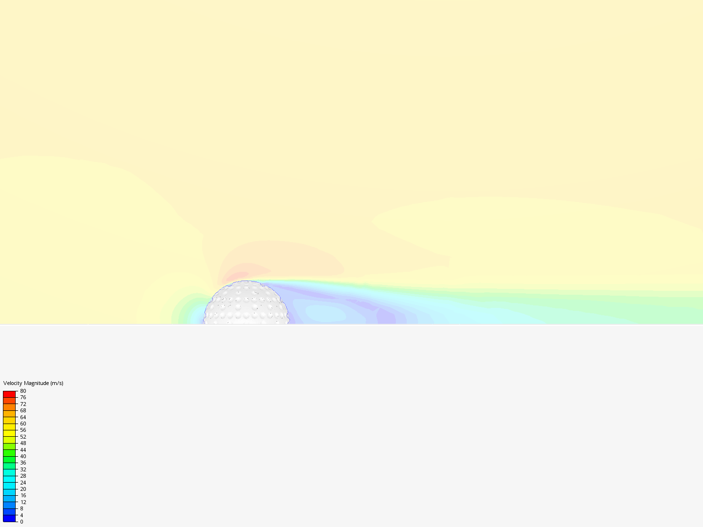 Incompressible CFD Simulation on a Golf Ball by tarohnish | SimScale