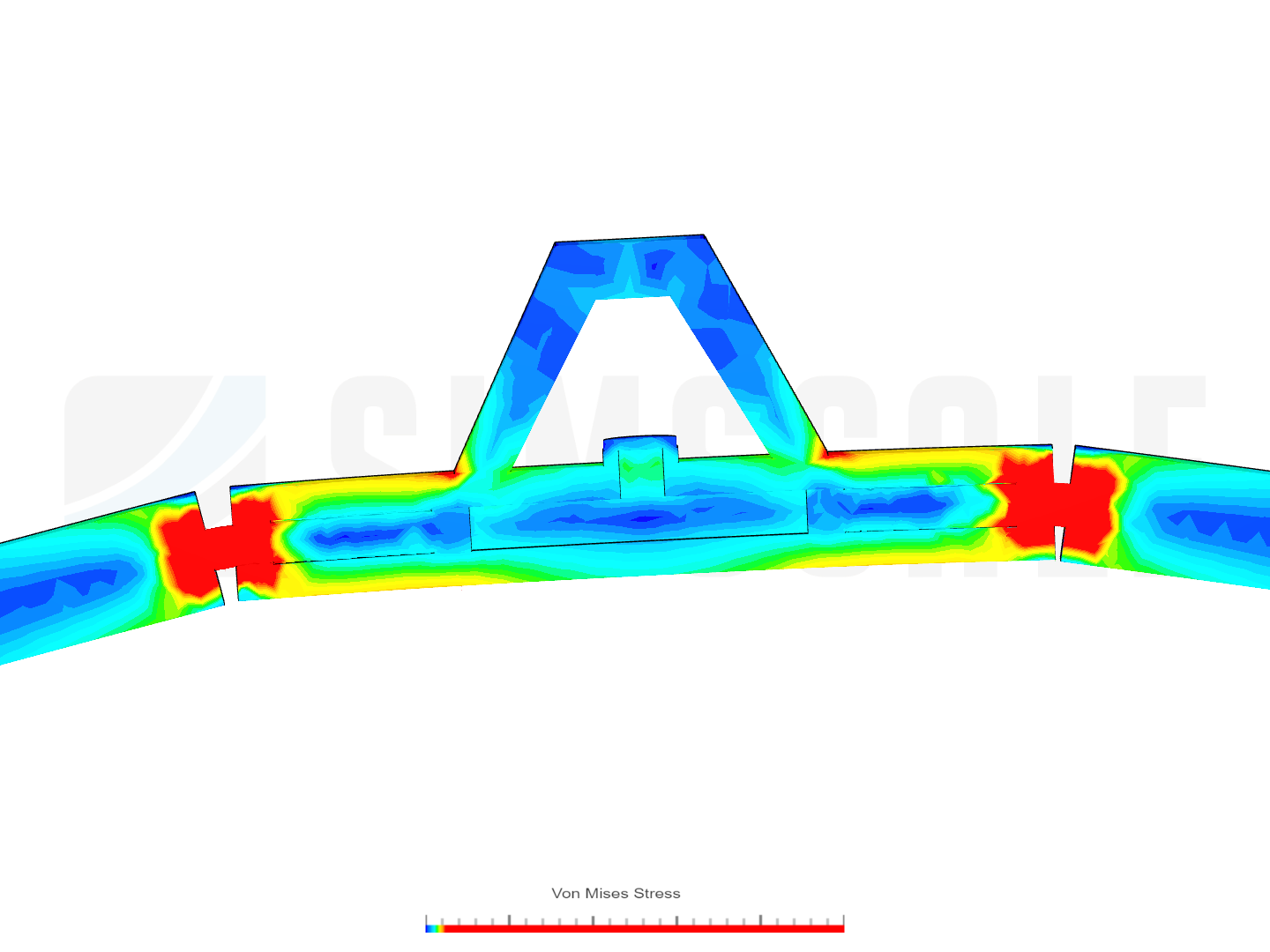Lifting cage with extra strut and ribs by tatten | SimScale