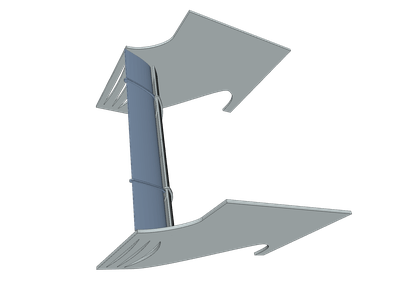 F1 2021 rear wing by tbartholomew | SimScale