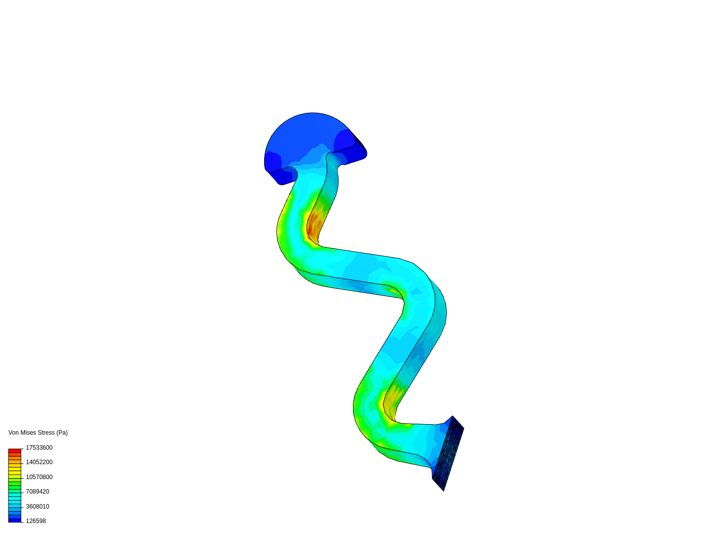 Flat Compression Spring - FEA Sim by tconneely | SimScale