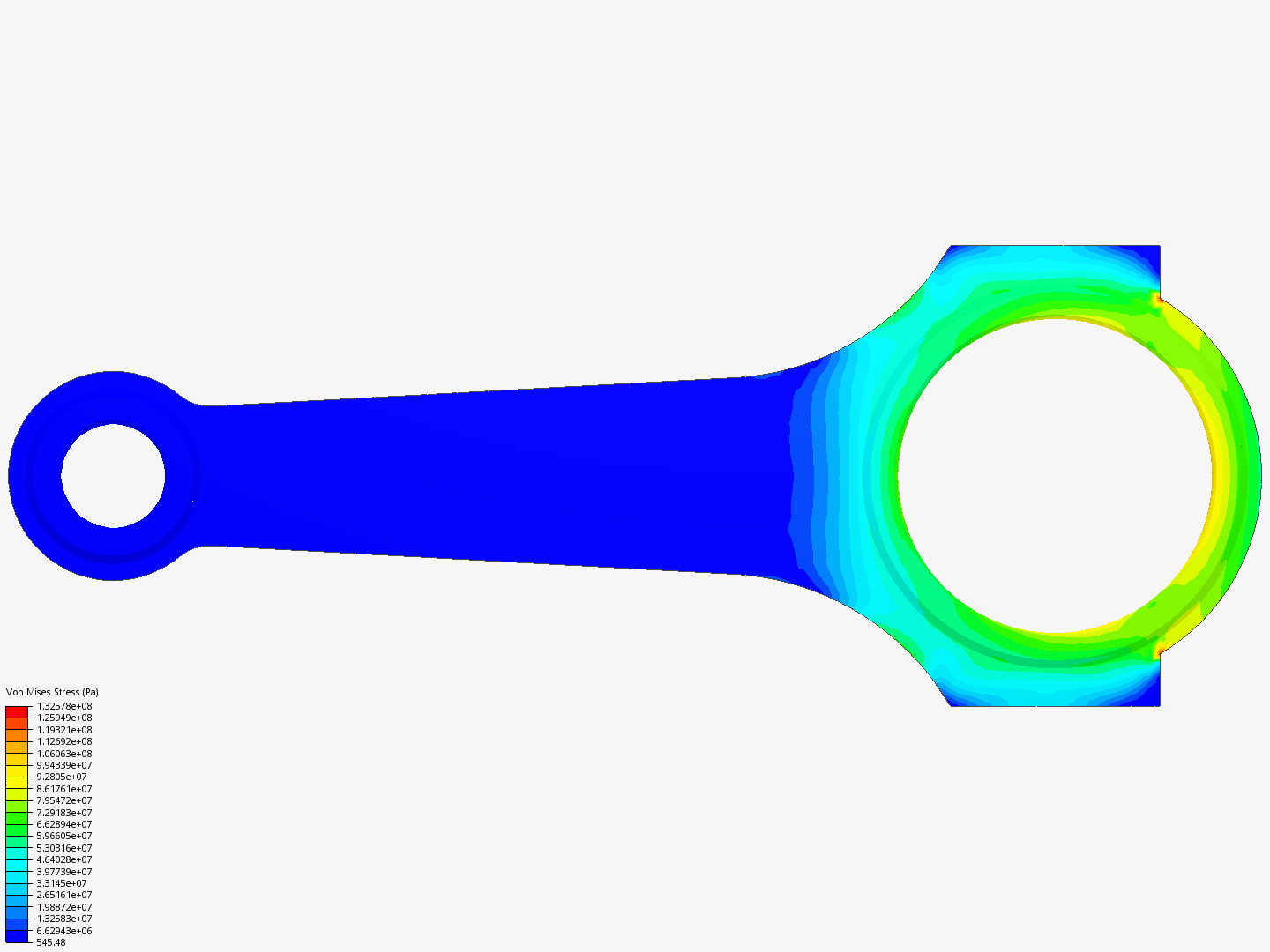 Tutorial 1: Connecting rod stress analysis by themmings | SimScale