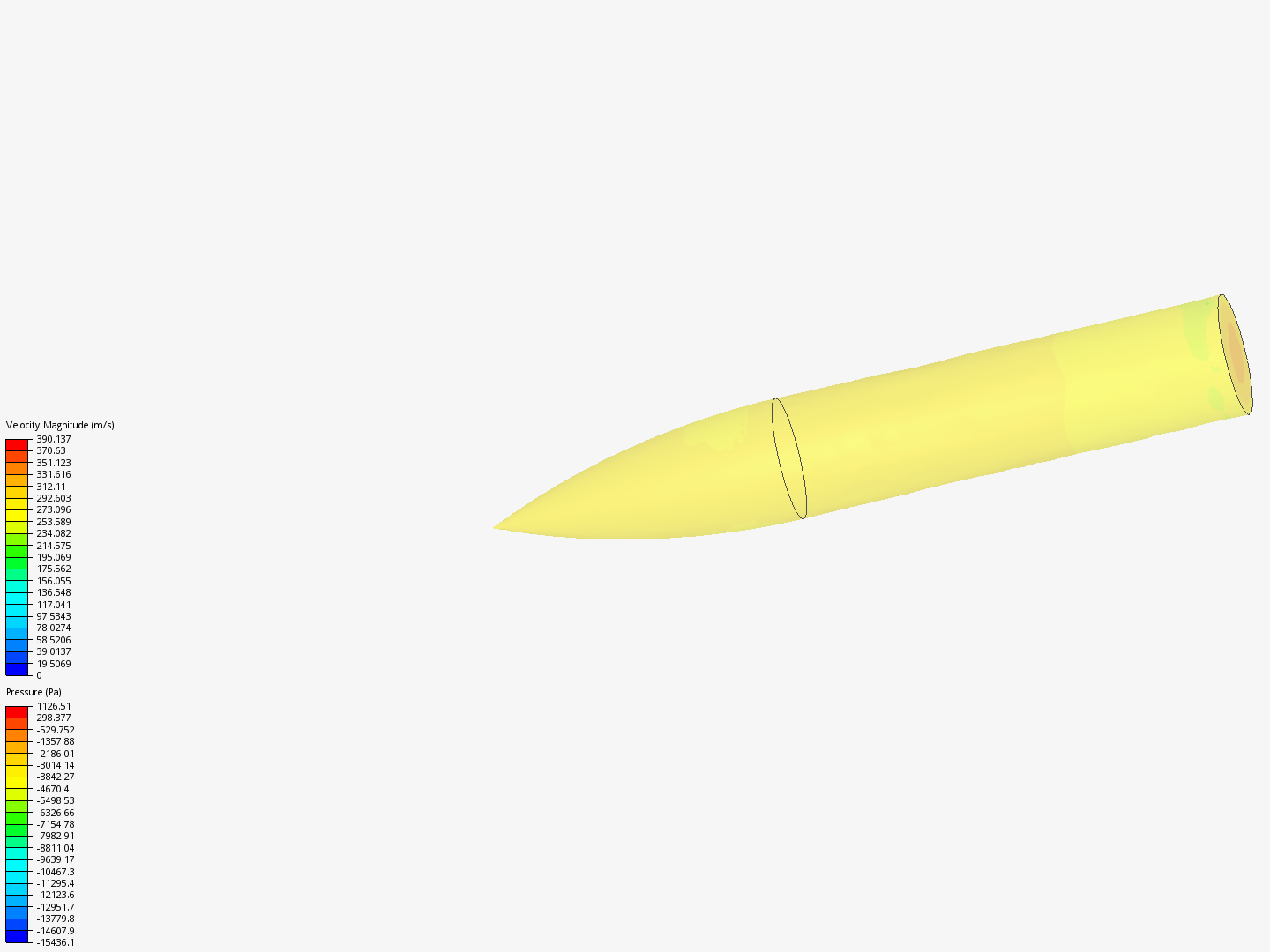 CFD Nose Cone Drag Simulation by thibaultspc | SimScale