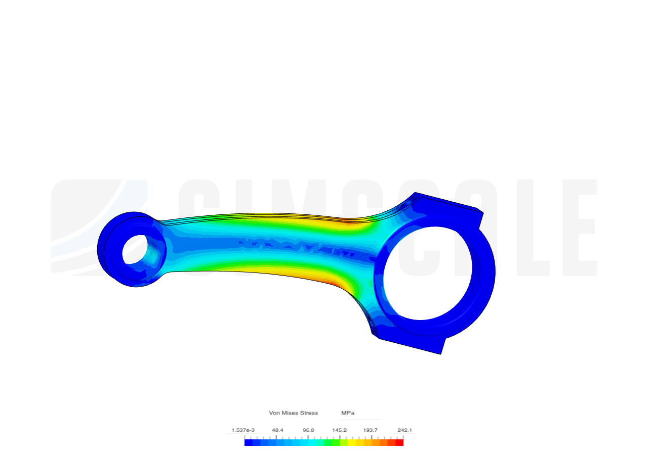 Tutorial 1: Connecting rod stress analysis by tletsche | SimScale