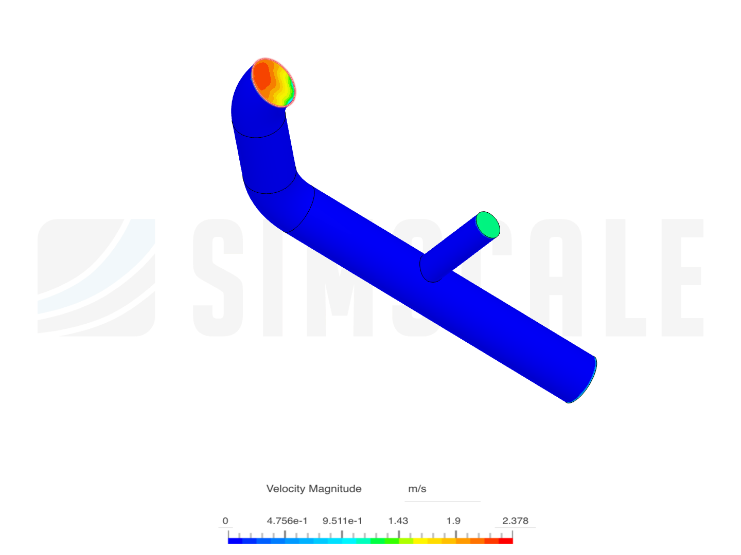 Tutorial: Pipe junction flow by torimcgovern | SimScale