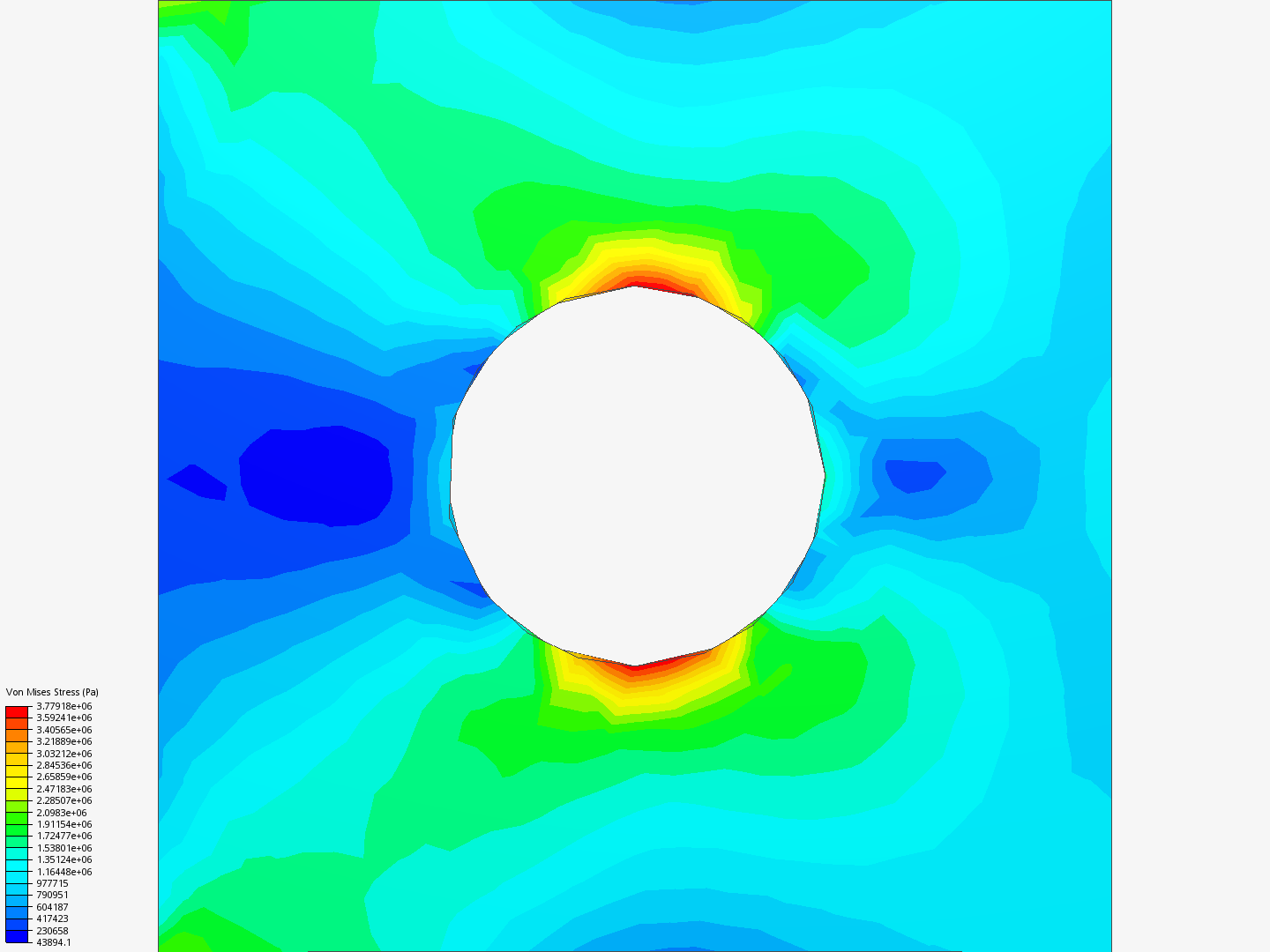 Solid Deformation with Hole by trixiewong | SimScale