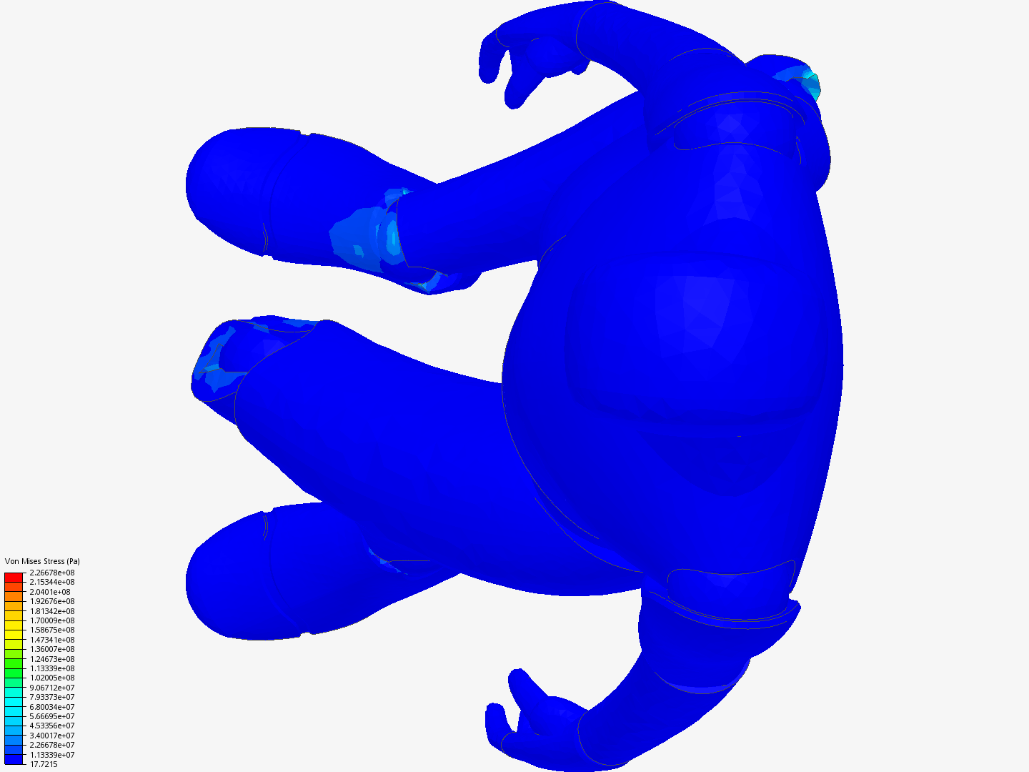 Human Body - Dynamic analysis by tsite | SimScale