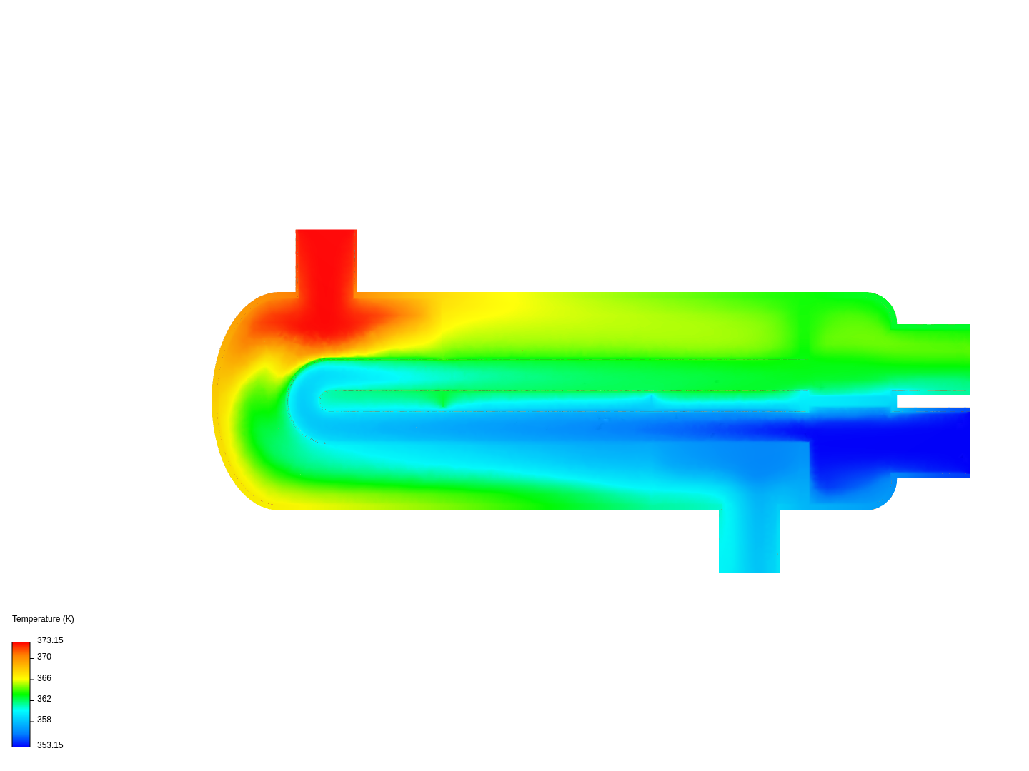 Finished Tutorial: U type Heat Exchanger by tsite | SimScale
