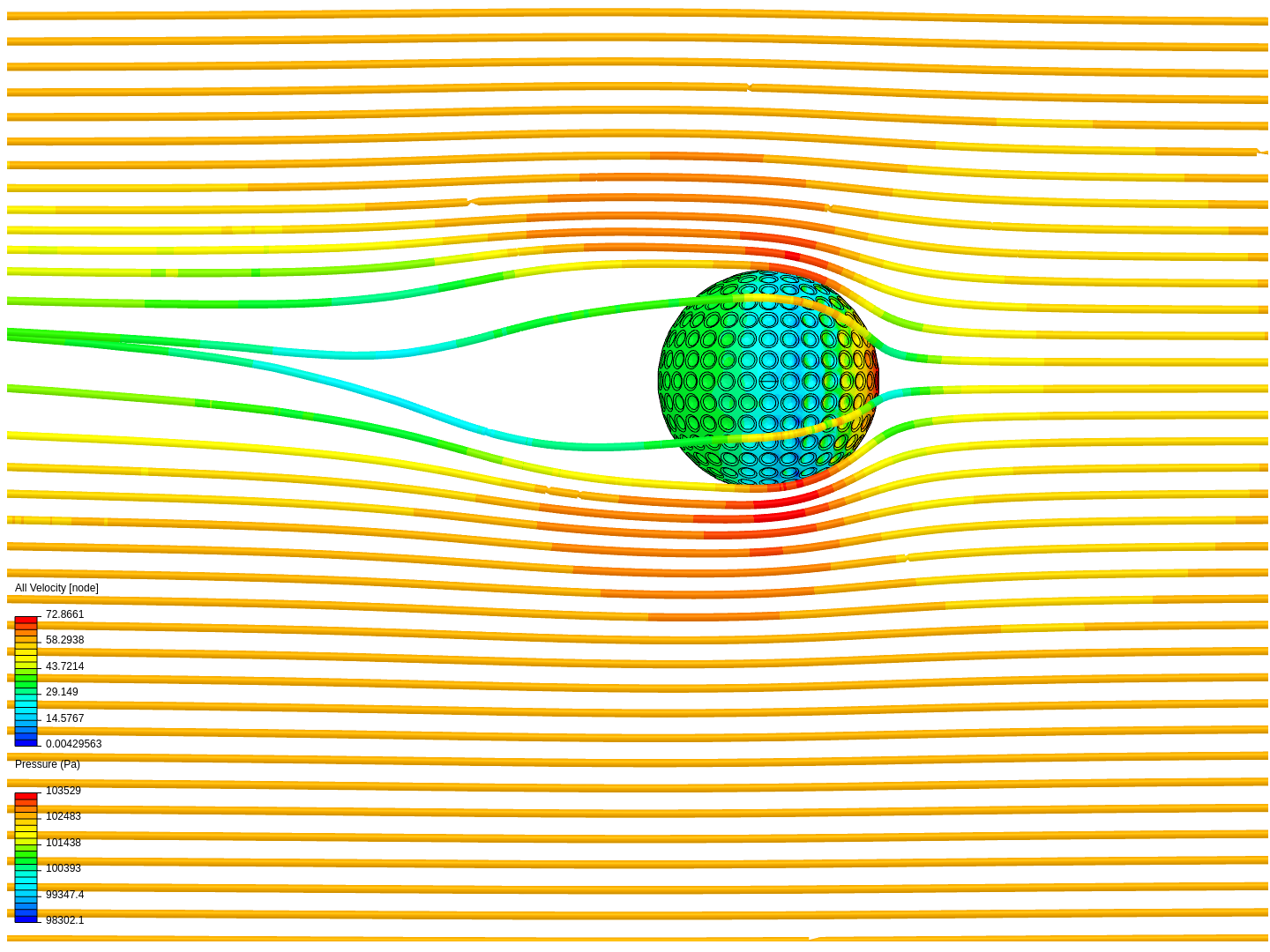 Tutorial: Compressible CFD Simulation on a Golf Ball by u19me071 | SimScale