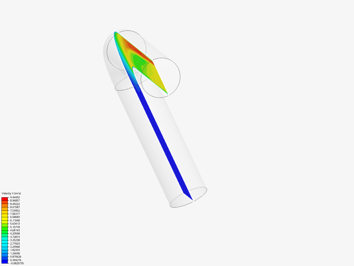 Fluid flow through pipe bend - Copy by user333 | SimScale