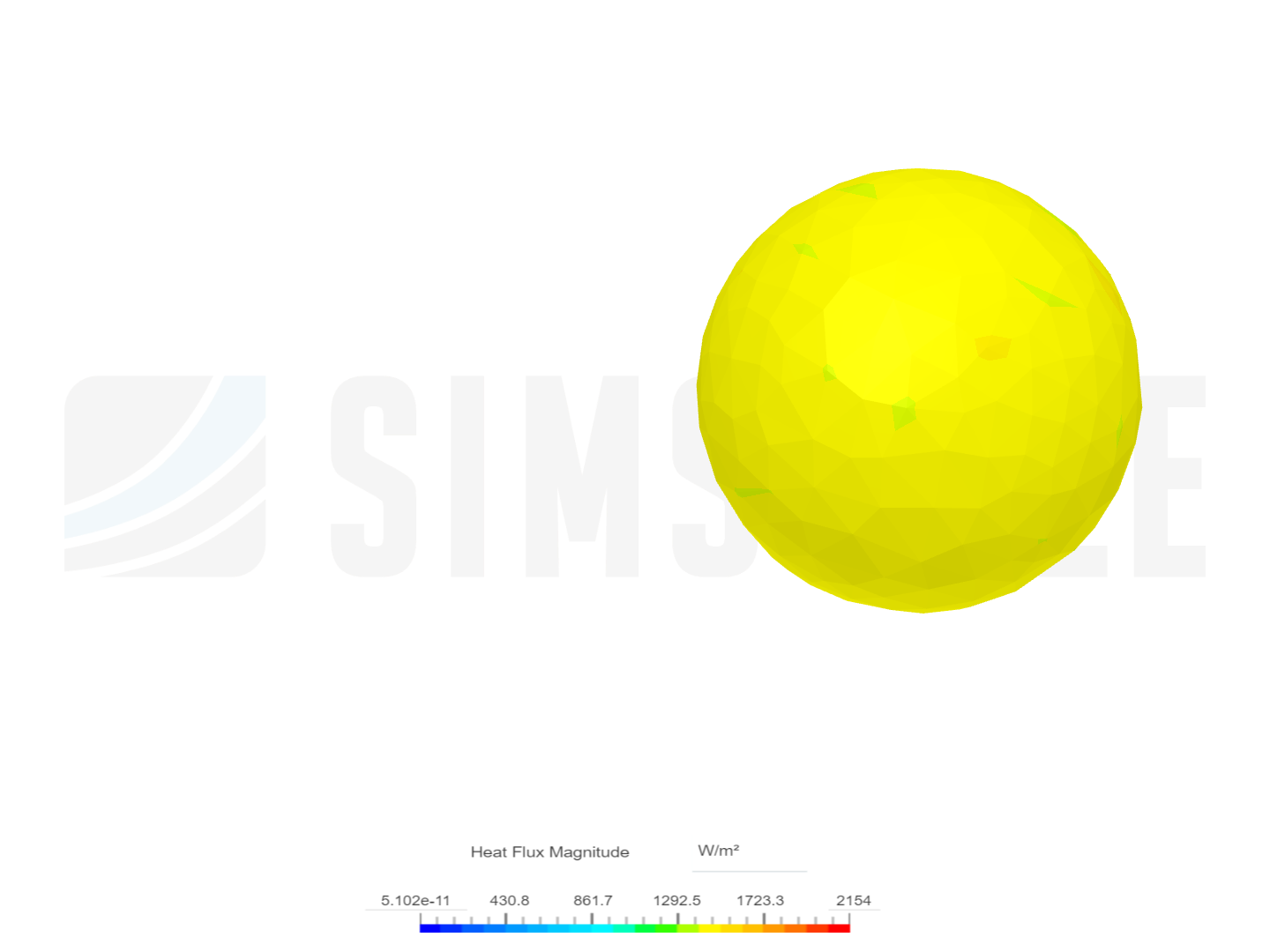 Heat transfer in a copper ball by victoria_ramos | SimScale