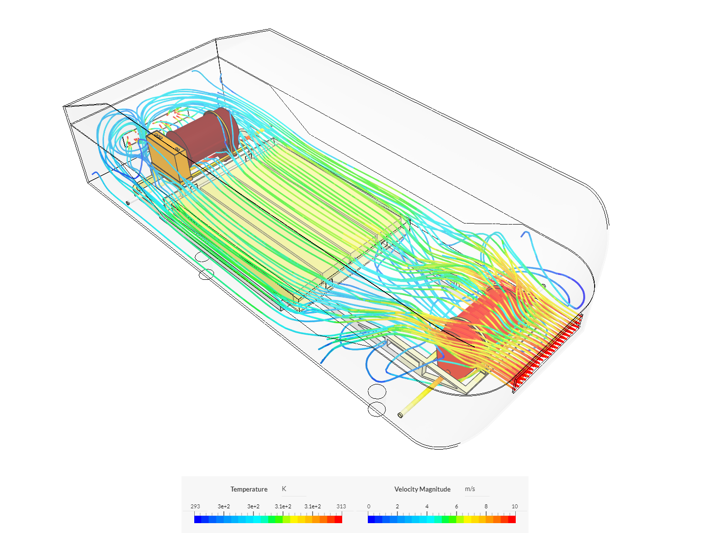 EV Powertrain Cooling by vparulekar | SimScale