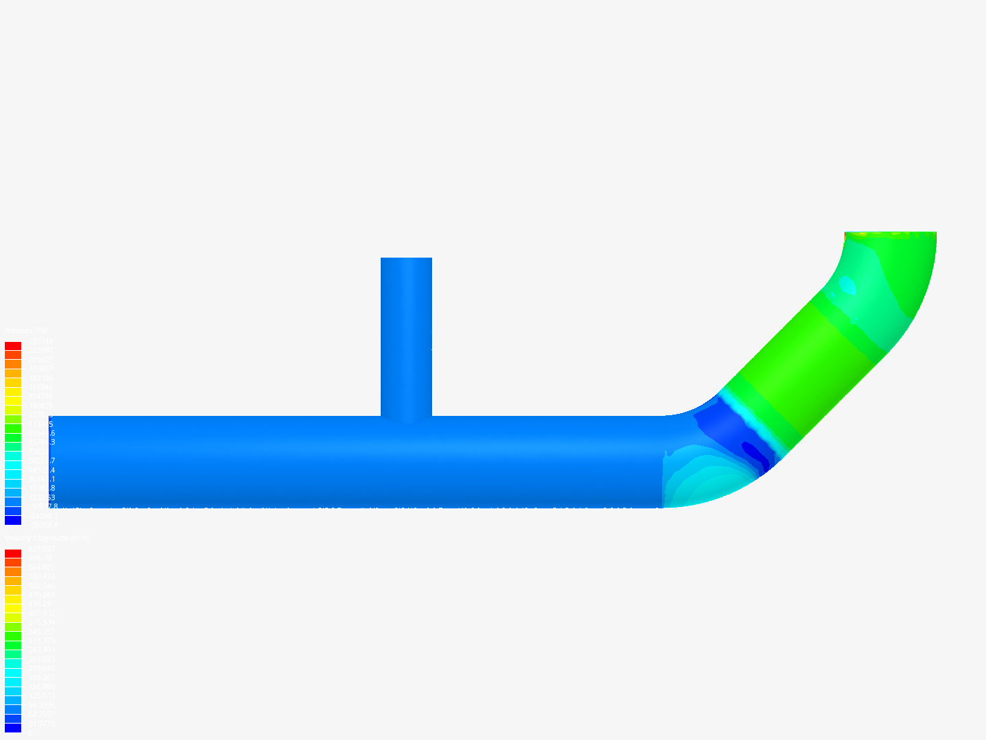 Tutorial 2: Pipe junction flow by vxpress | SimScale