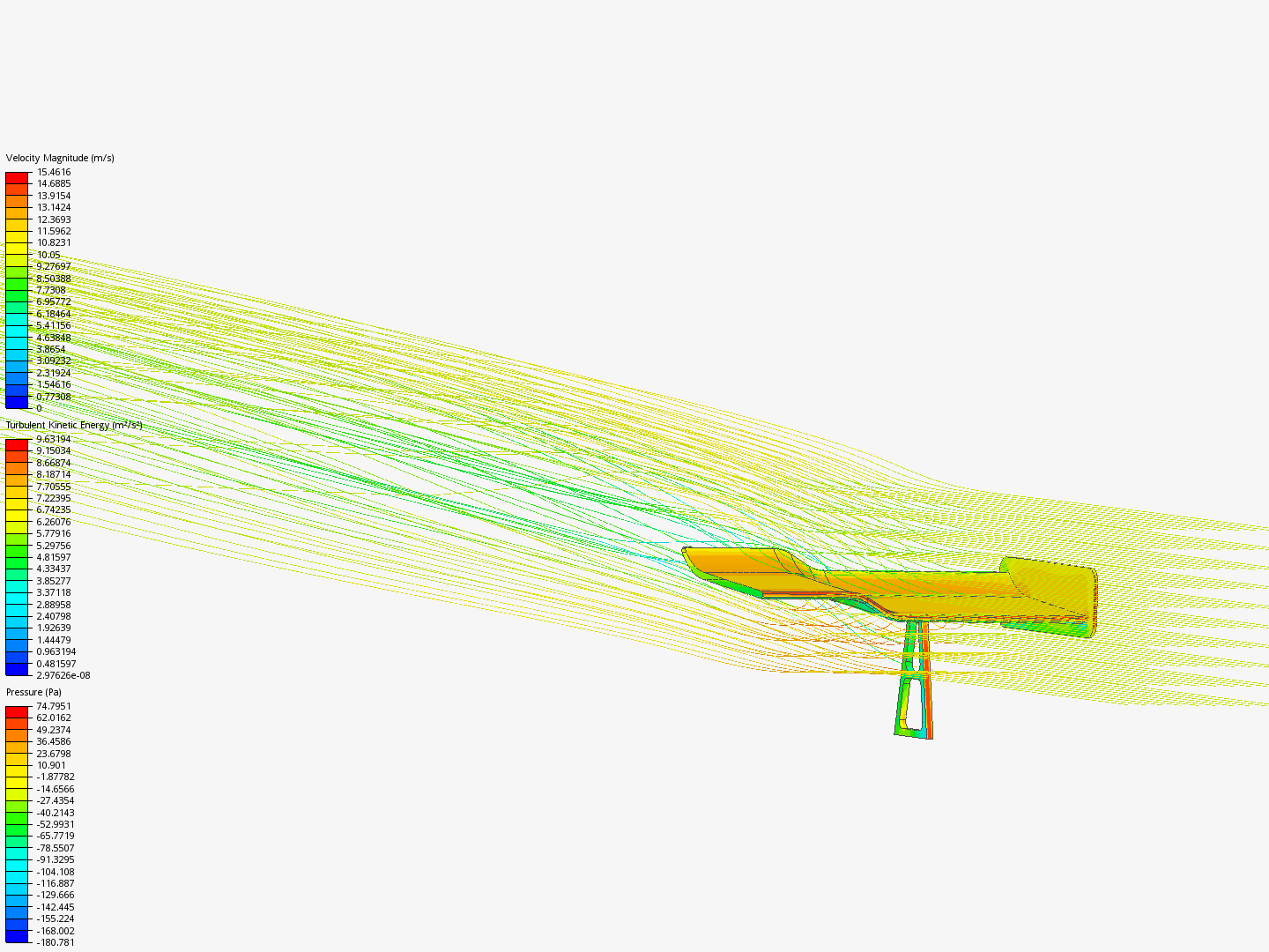GT Rear Wing Airflow by wchladek | SimScale