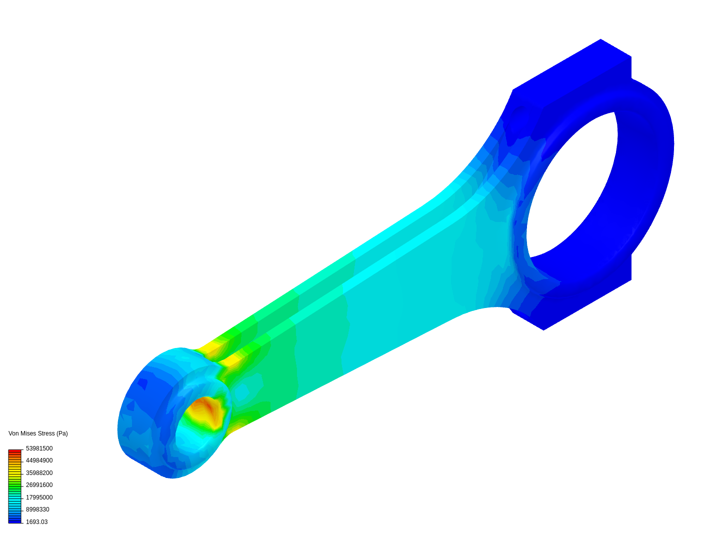 Tutorial 1: Connecting rod stress analysis by wegasetya | SimScale