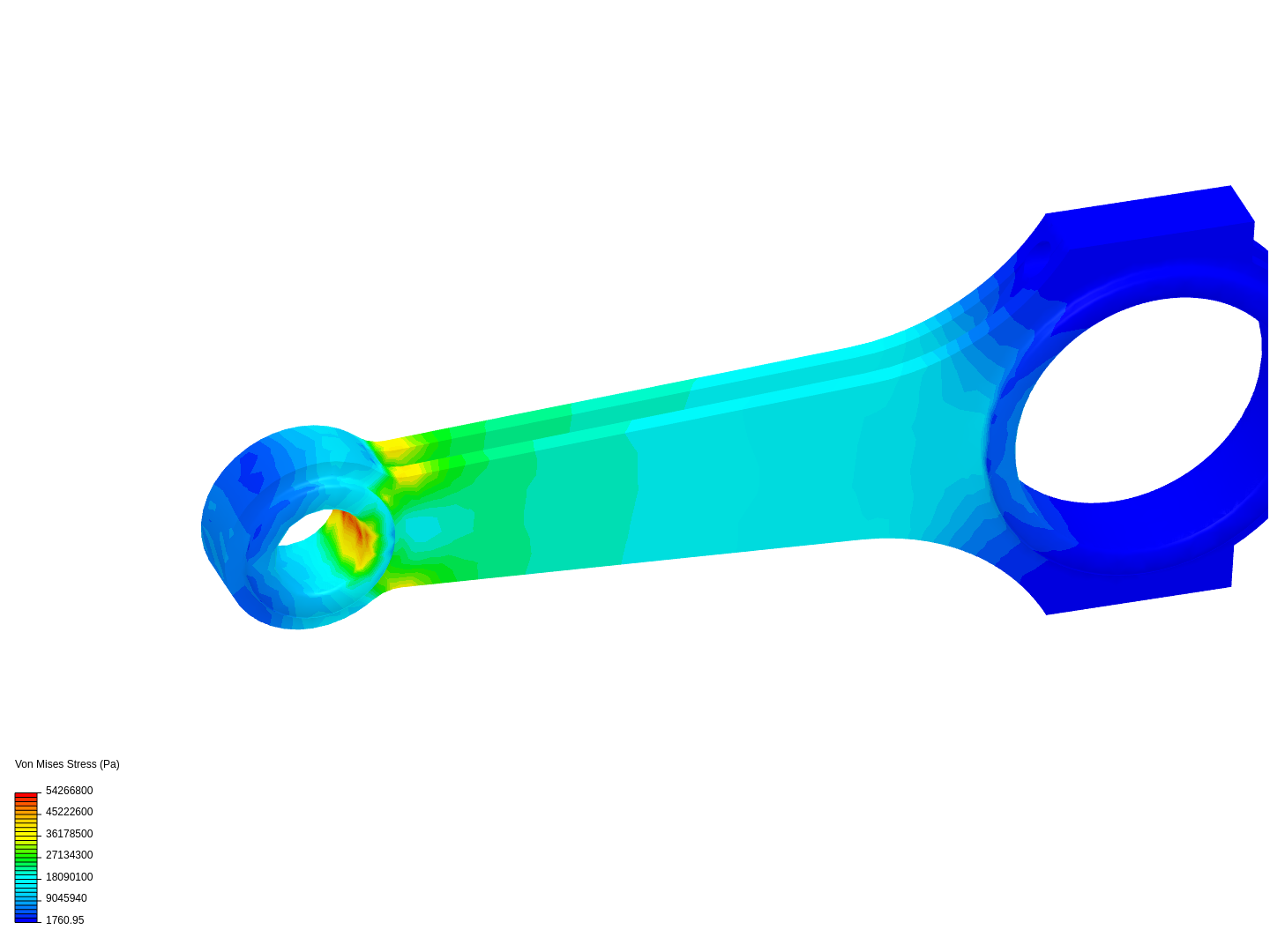 Tutorial 1: Connecting rod stress analysis by wgancarski | SimScale