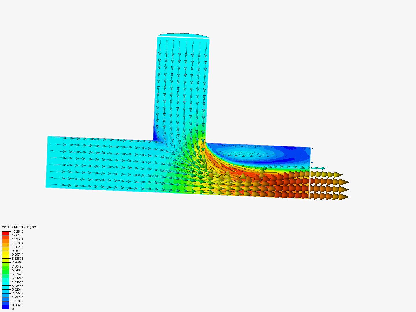Tee Junction Testing by wrightw | SimScale