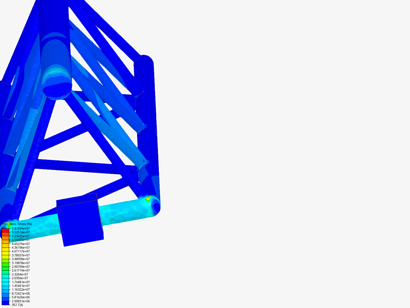 Tutorial - Linear static analysis of a crane by yesrl49328432 | SimScale