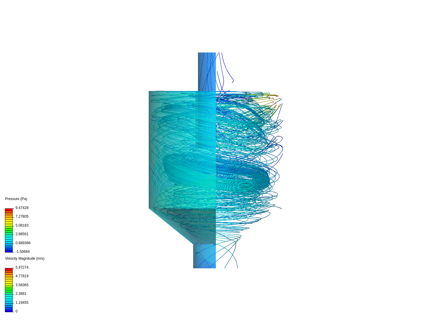 Tutorial - Flow through a cyclone seperator by ygallegos | SimScale
