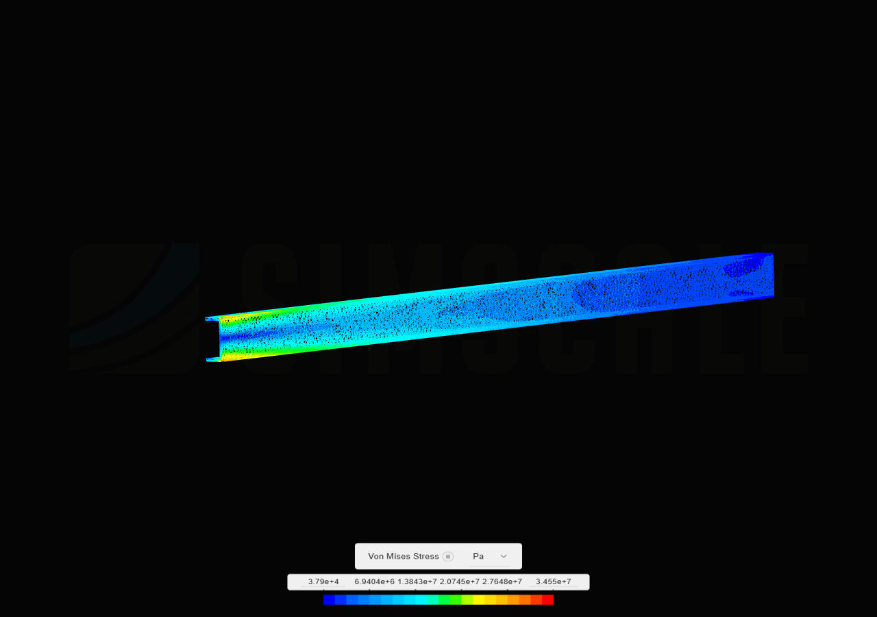 spar deflection by zaynii4366 | SimScale